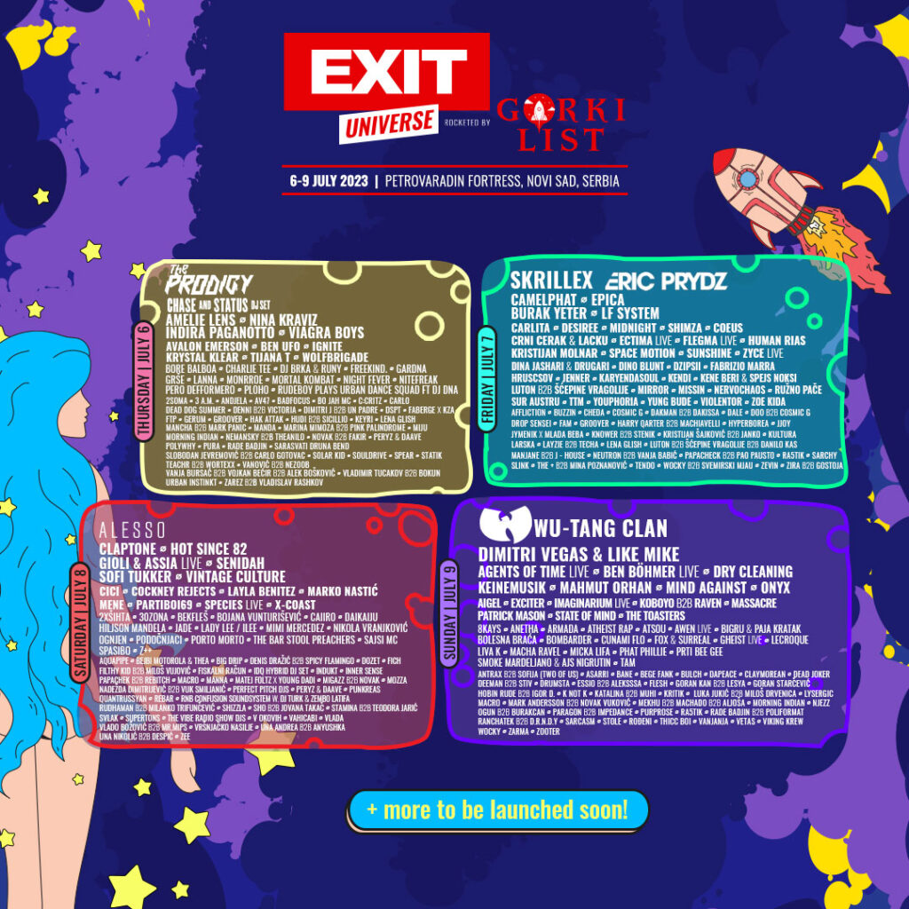 EXIT Festival 2024 - 11 – 14 July - Novi Sad, Serbia #EXIT2024
