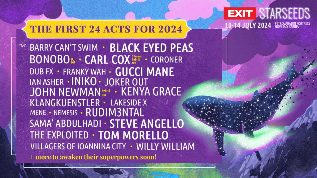EXIT Festival 2024 - 10-14. jul - Novi Sad, Srbija, #EXIT2024