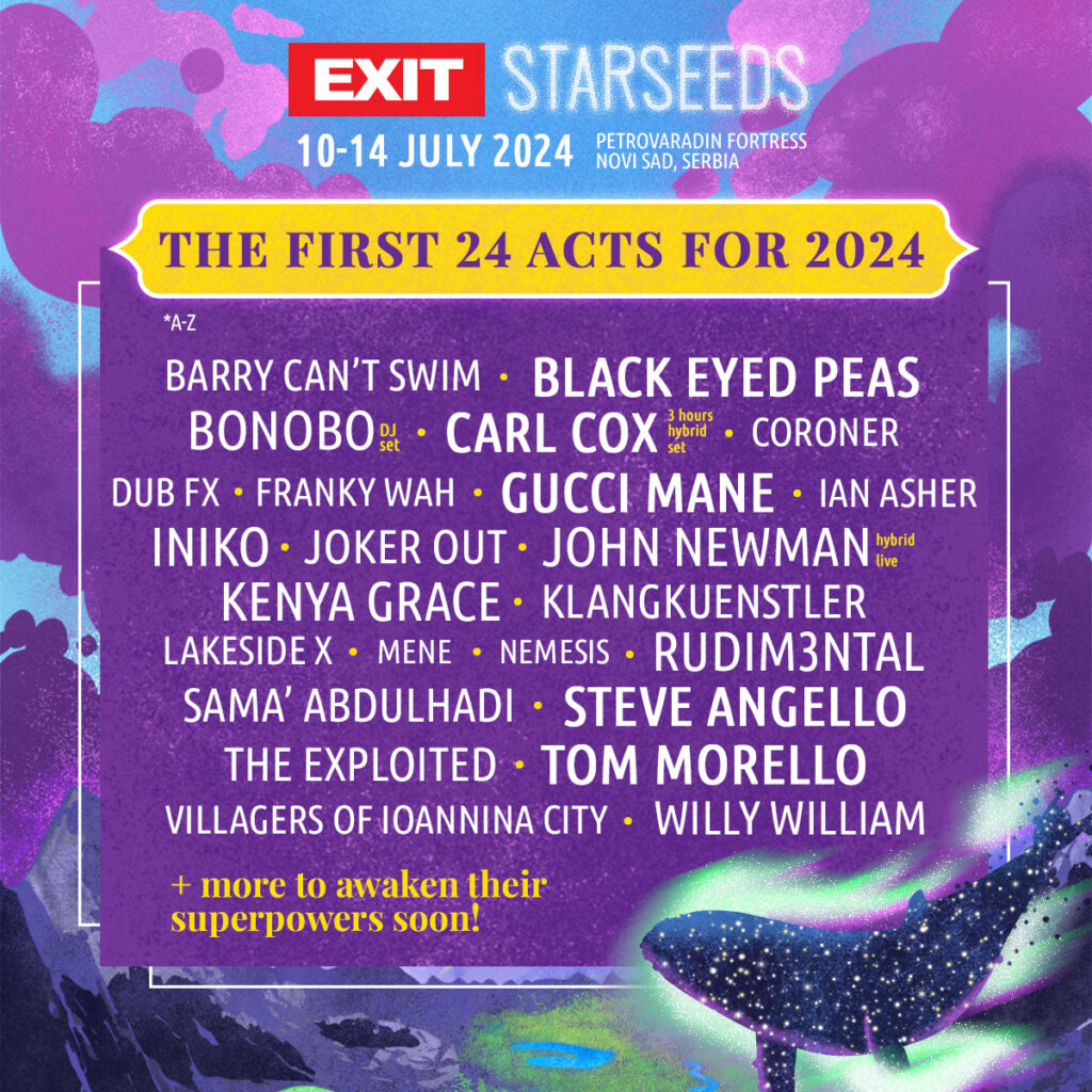 EXIT Festival 2024 - 10-14. jul - Novi Sad, Srbija, #EXIT2024