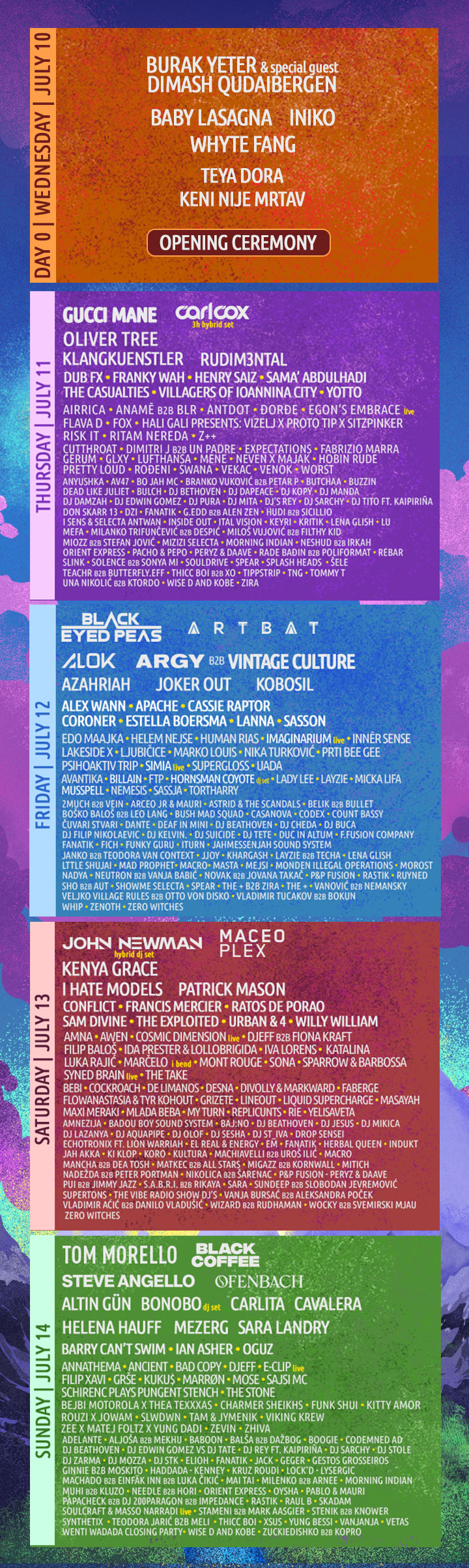 EXIT Festival 2025 - 10 – 13 July - Novi Sad, Serbia #EXIT2025