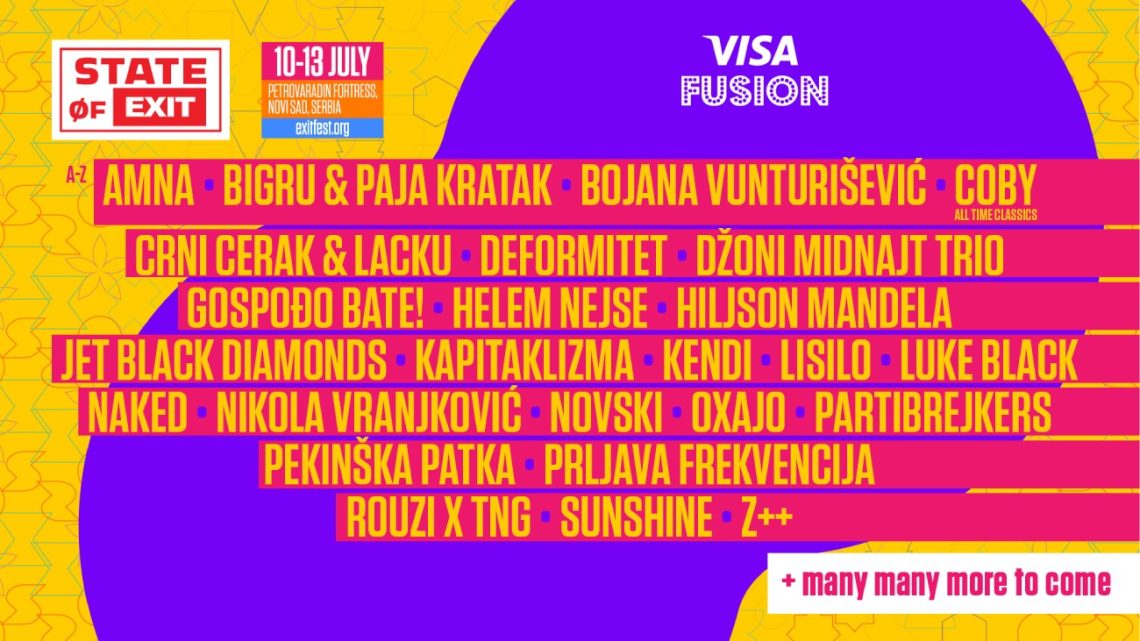 EXIT Festival 2025 - 10-13 July - Novi Sad, Serbia, #EXIT2025