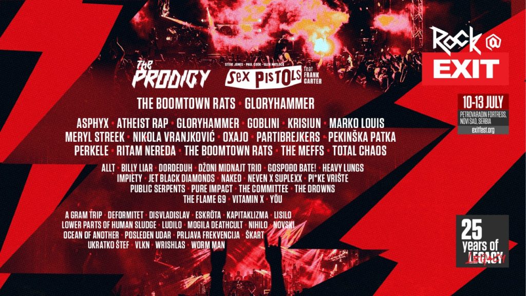 EXIT Festival 2025 - 10-13 July - Novi Sad, Serbia, #EXIT2025